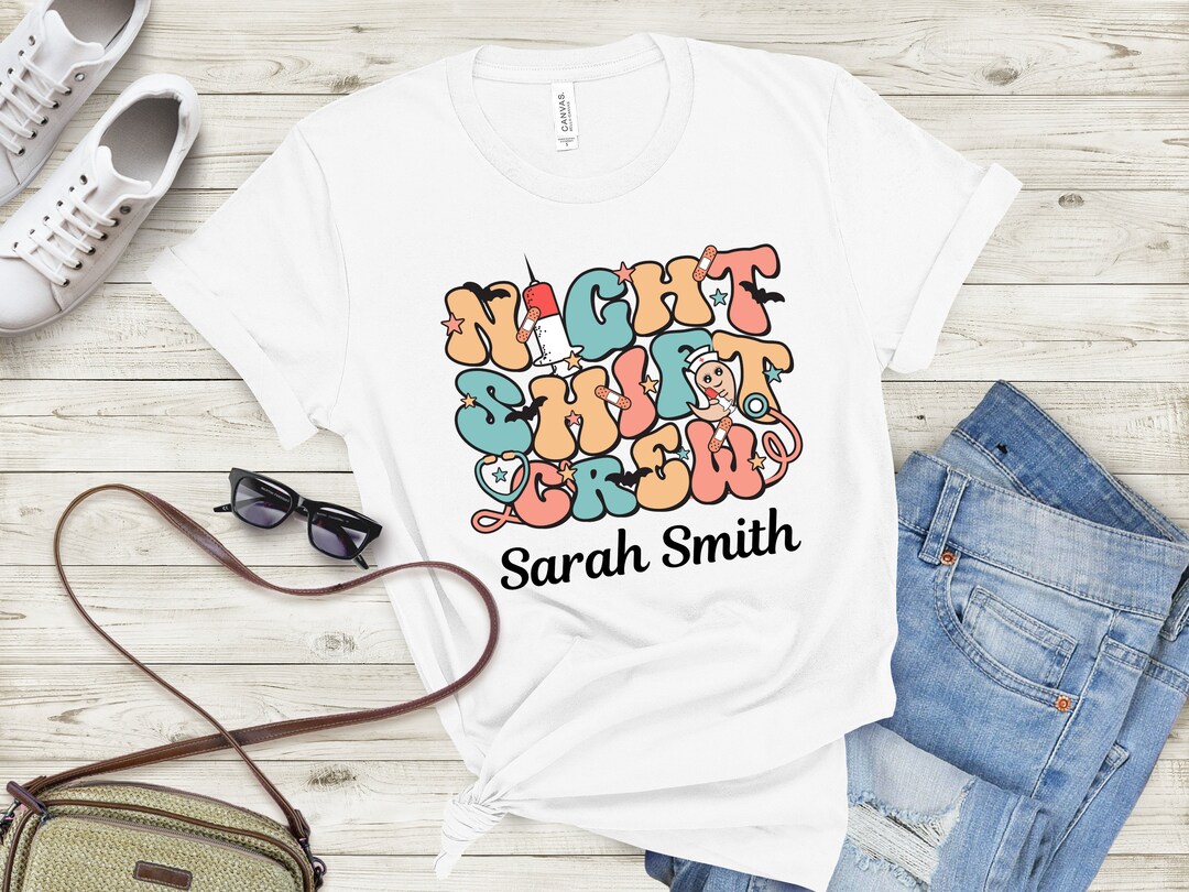 Personalized Night Shift Crew Shirt: Custom Nurse Gift - Etsy