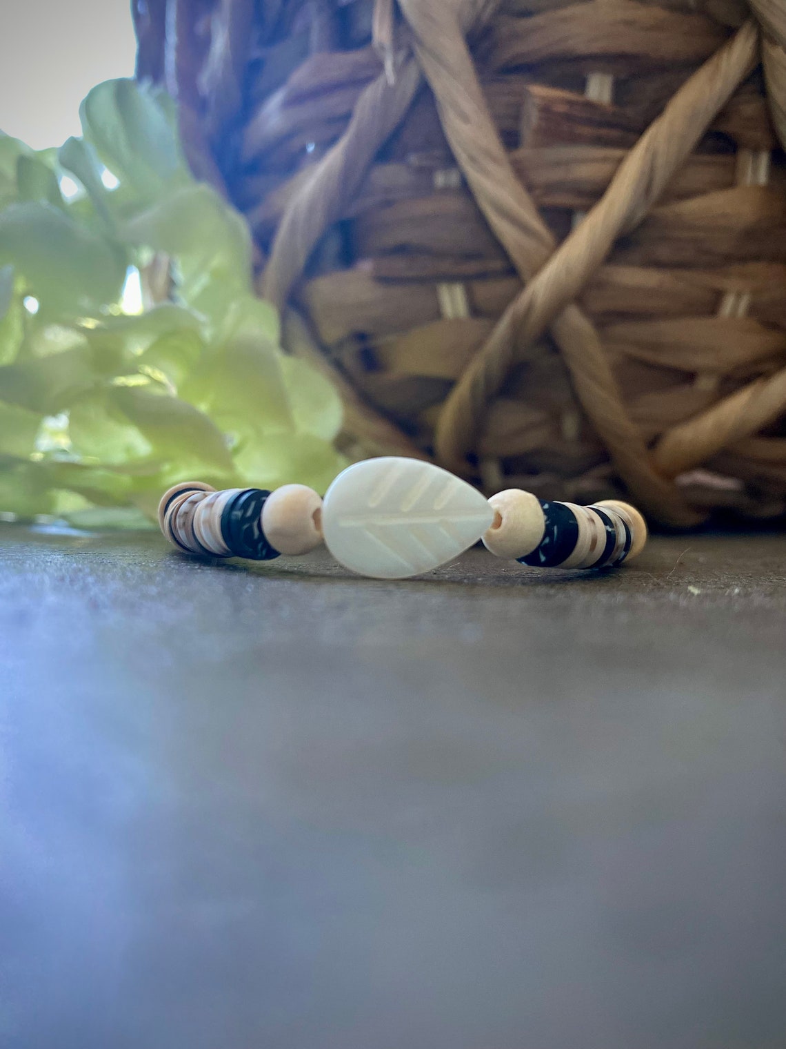 Natural Leaf Bracelet Earth Tone Bracelet Friendship Bracelet Handmade ...