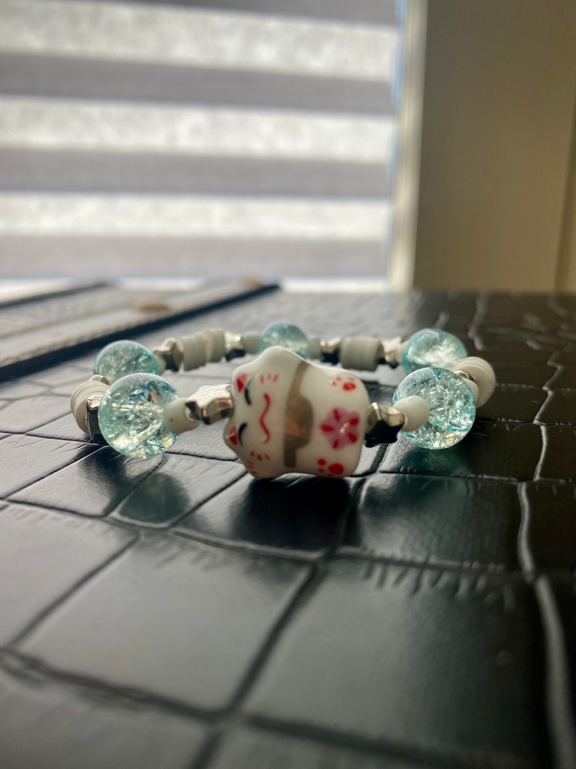 Lucky Cat Friendship Bracelet Golden Years Sanctuary Bracelet Aesthetic ...