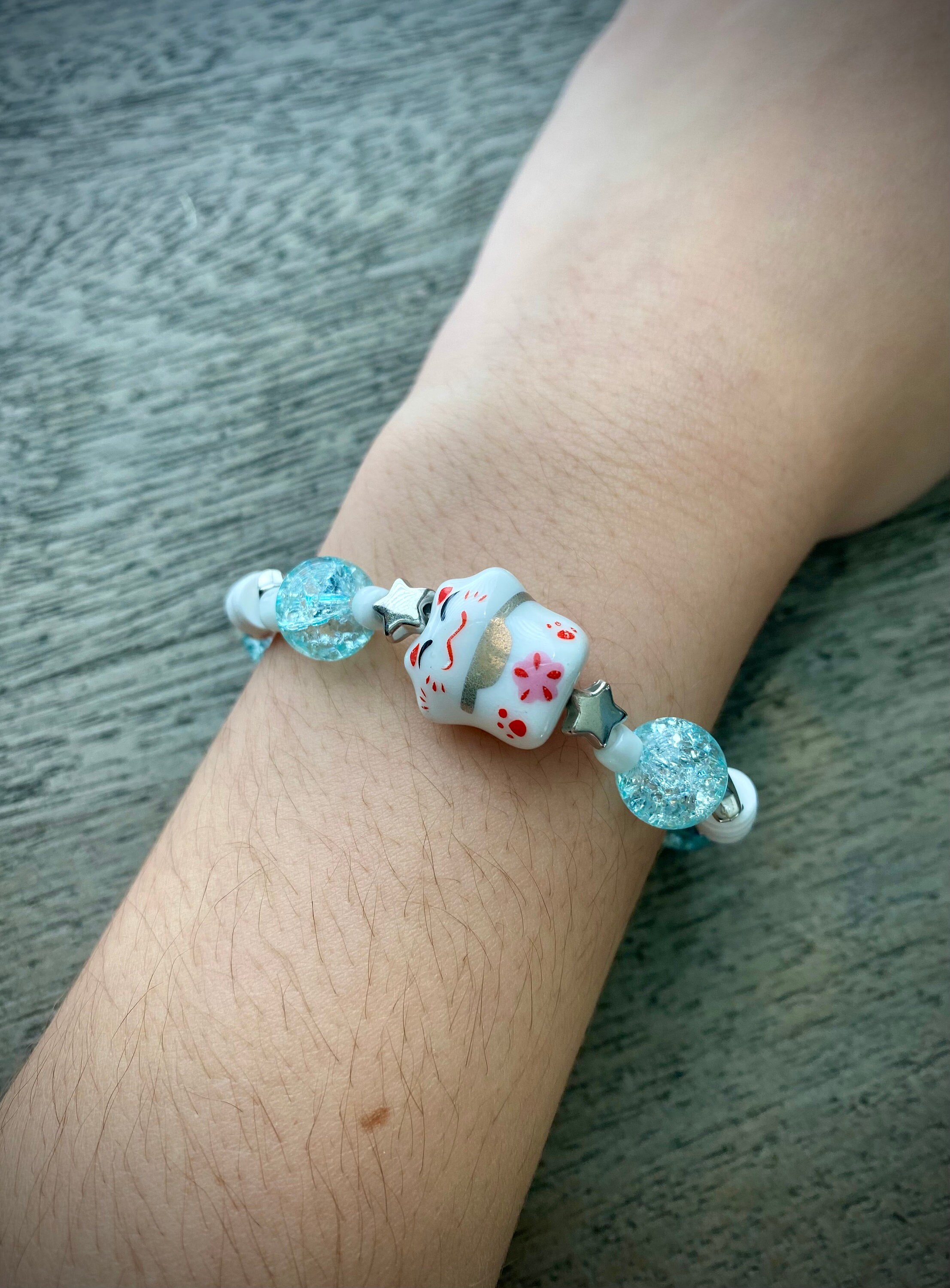 Lucky Cat Friendship Bracelet Golden Years Sanctuary Bracelet Aesthetic ...