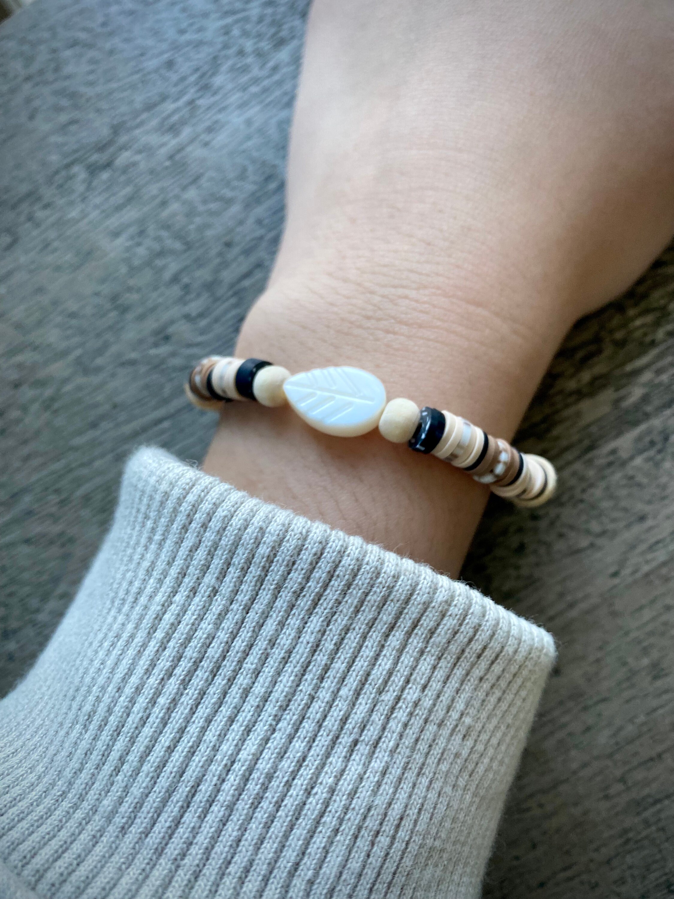 Natural Leaf Bracelet Earth Tone Bracelet Friendship Bracelet Handmade ...