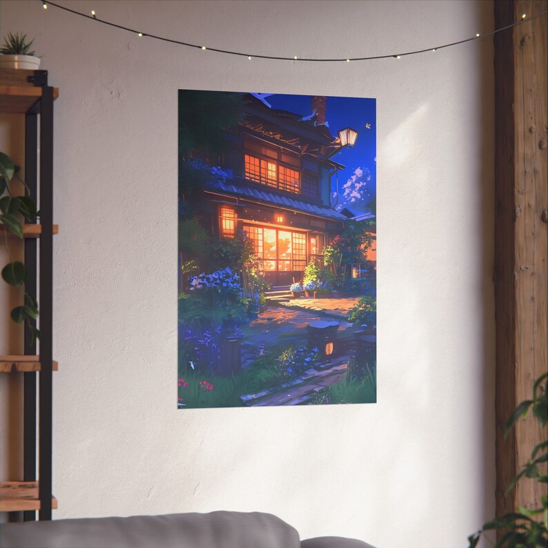 Anime Syle Poster, Cozy Anime Home, Cute Anime Gift, Anime Decor for ...