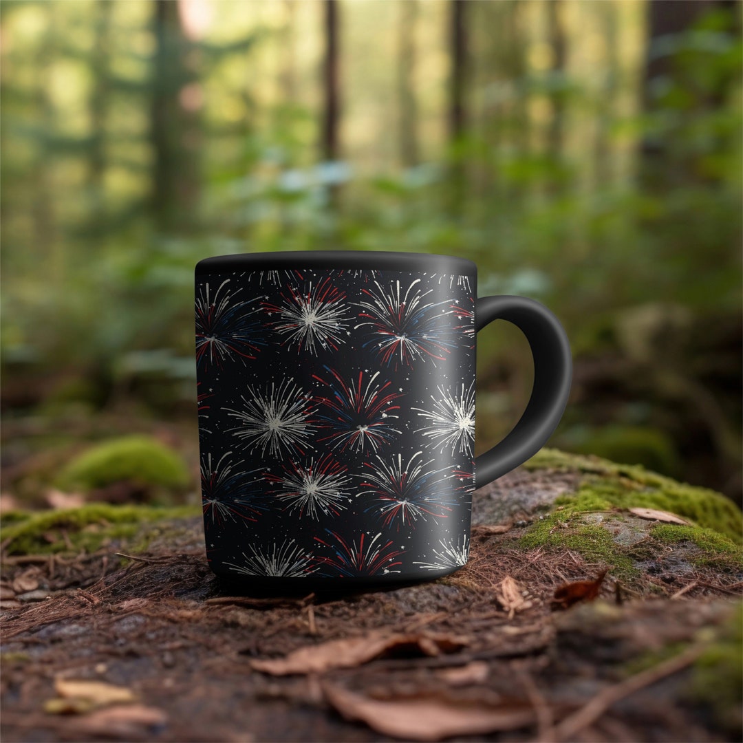 4th of July Fireworks Coffee Mug, Patriotic Gift (11oz, 15 Oz) - Etsy
