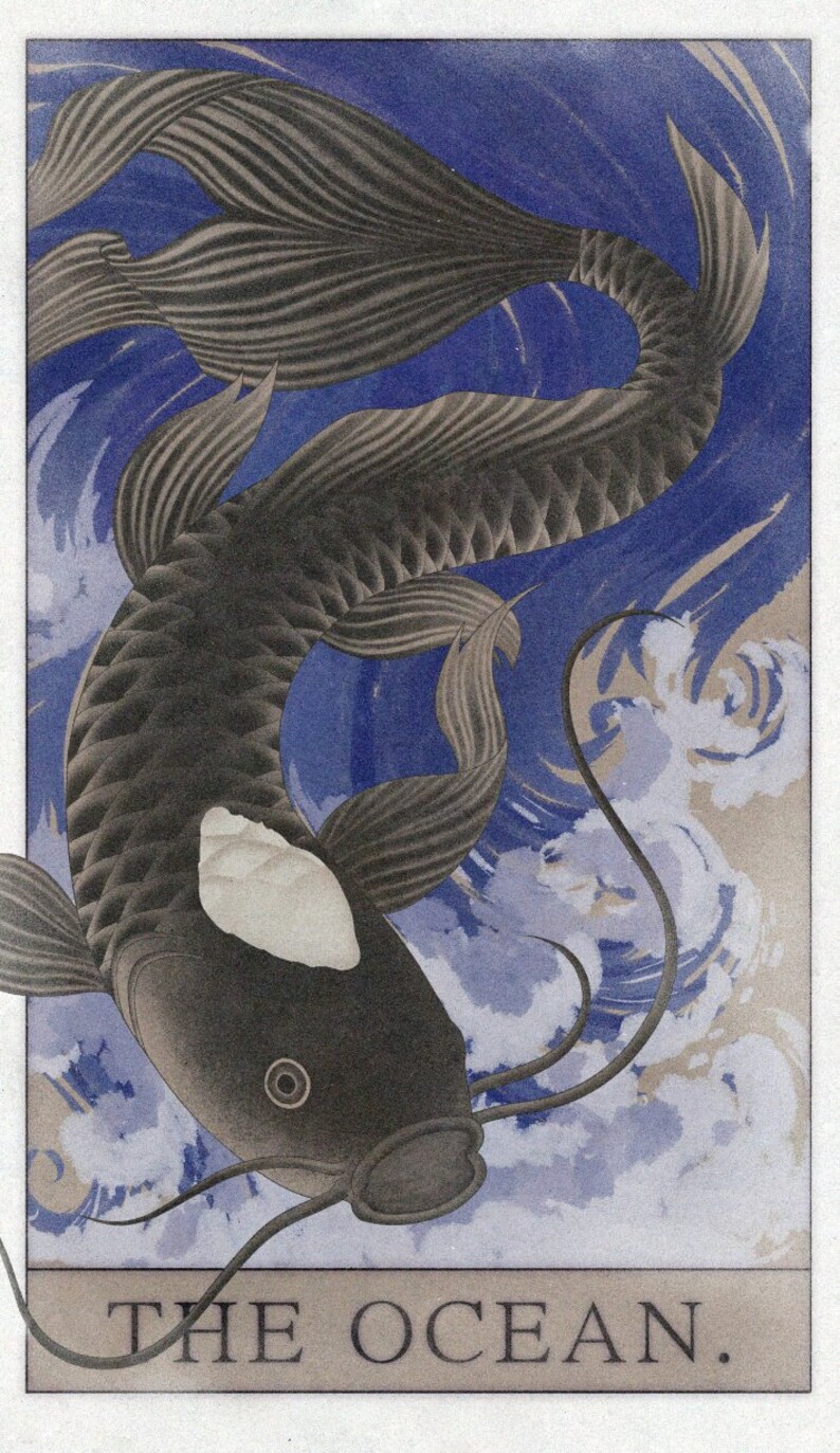 The Ocean Tarot 10.125x17 Art Print - Etsy