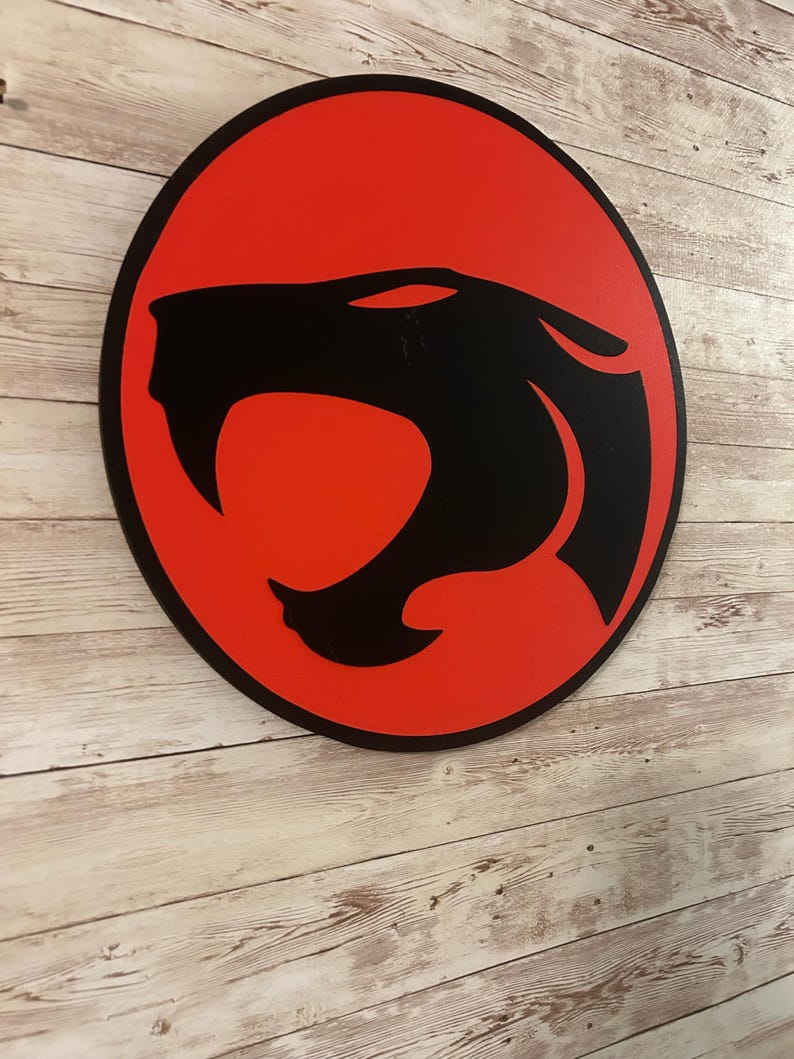 Handmade Thundercats Logo Sign | 12" Diameter Wall Art - Etsy