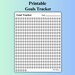 Goals Tracker | Instant Digital Download - Etsy