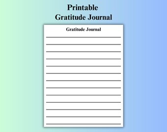 Gratitude Journal Printable - Digital Download - Christian Bible Verses ...