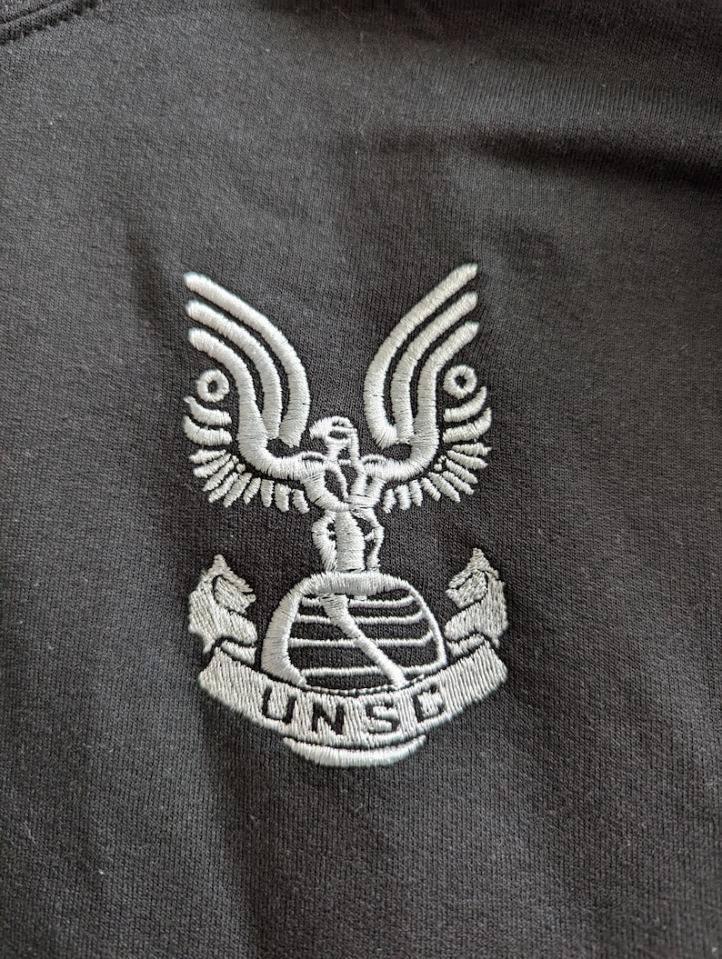 UNSC Hoodie | Halo Hoodie | Embroidered | High Quality and Durable ...