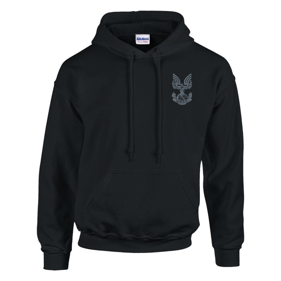 UNSC Hoodie Halo Hoodie Embroidered High Quality and Durable Military ...