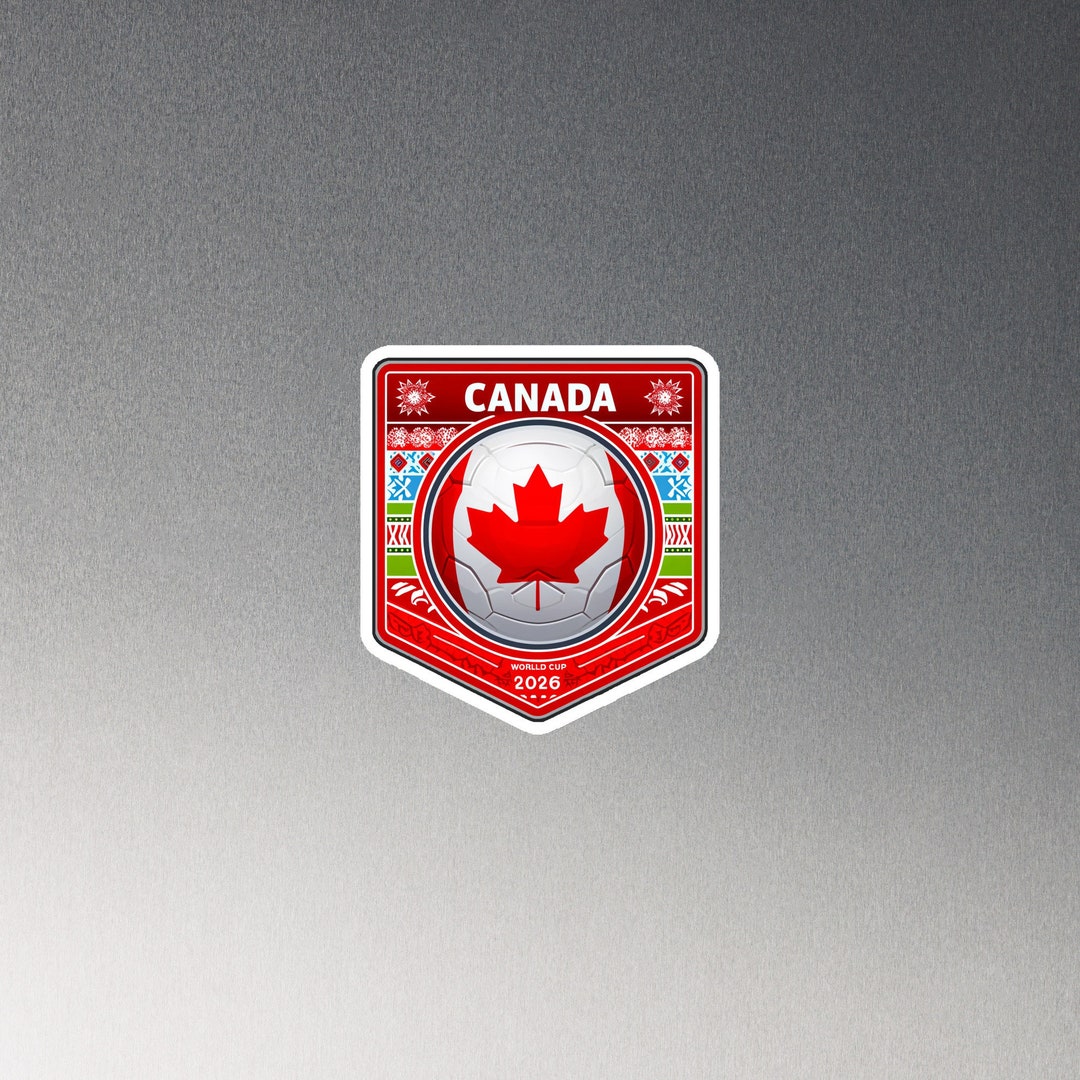 Canadian Soccer Team Badge Magnet World Cup 2026 Canada Football Fan ...