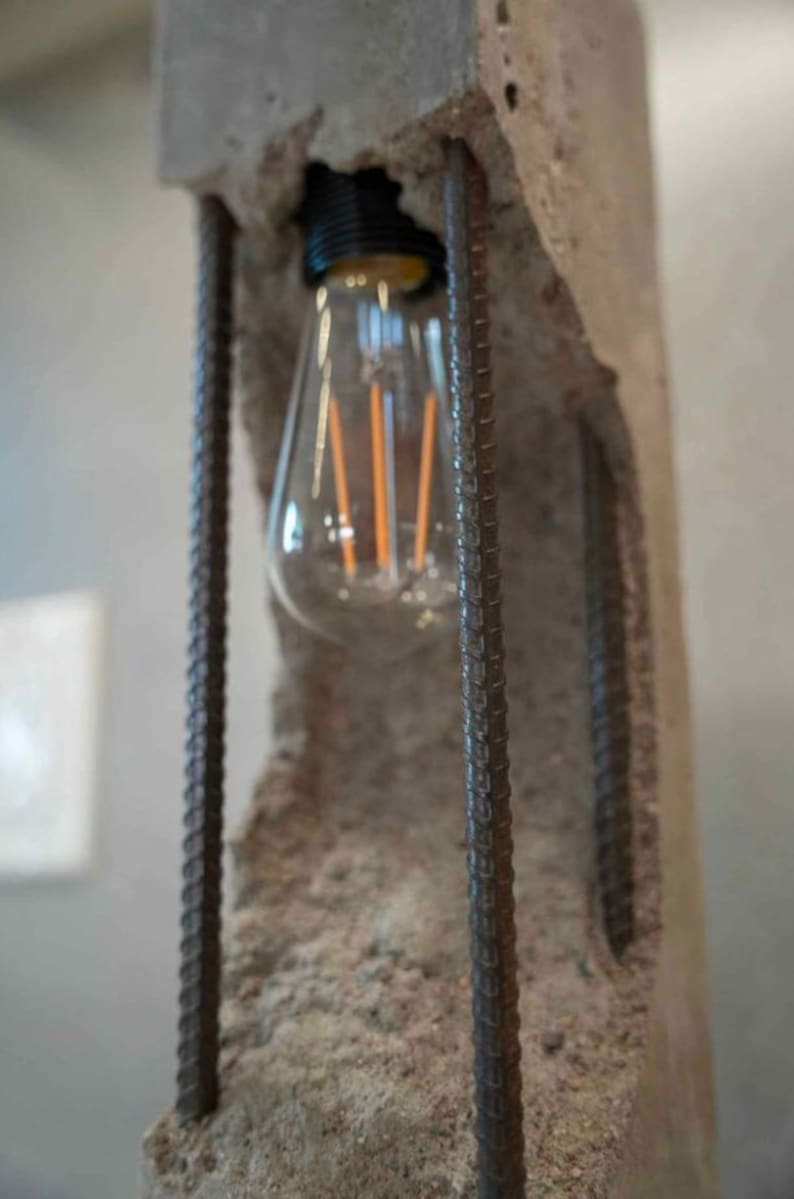 Decaying Concrete Lamp - Etsy