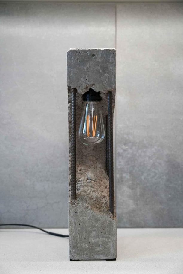 Decaying Concrete Lamp - Etsy