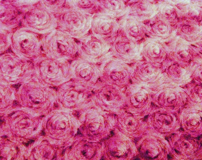 Rose Swirl Minky in Hot Pink - Etsy