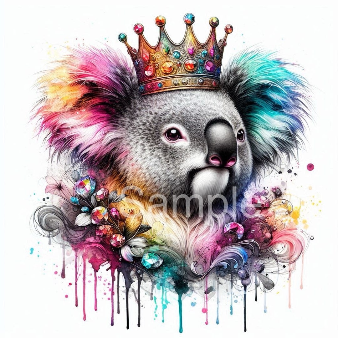 Australian Koala and Emu Hi Res Digital Download - Etsy