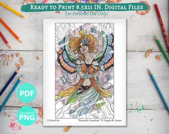 Art Print Lady of October Goddess With Will-o-the-wisps Spirits ...