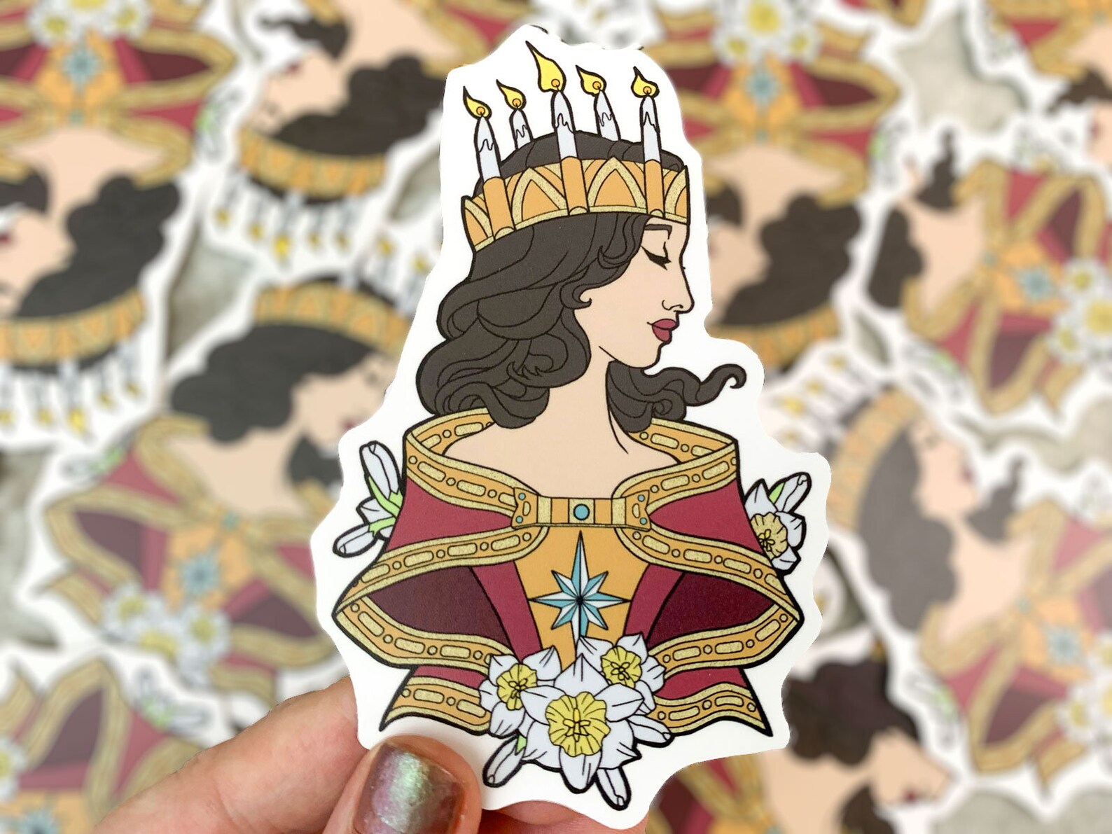 Set or Single Stickers Goddesses of Winter Removable Vinyl - Etsy