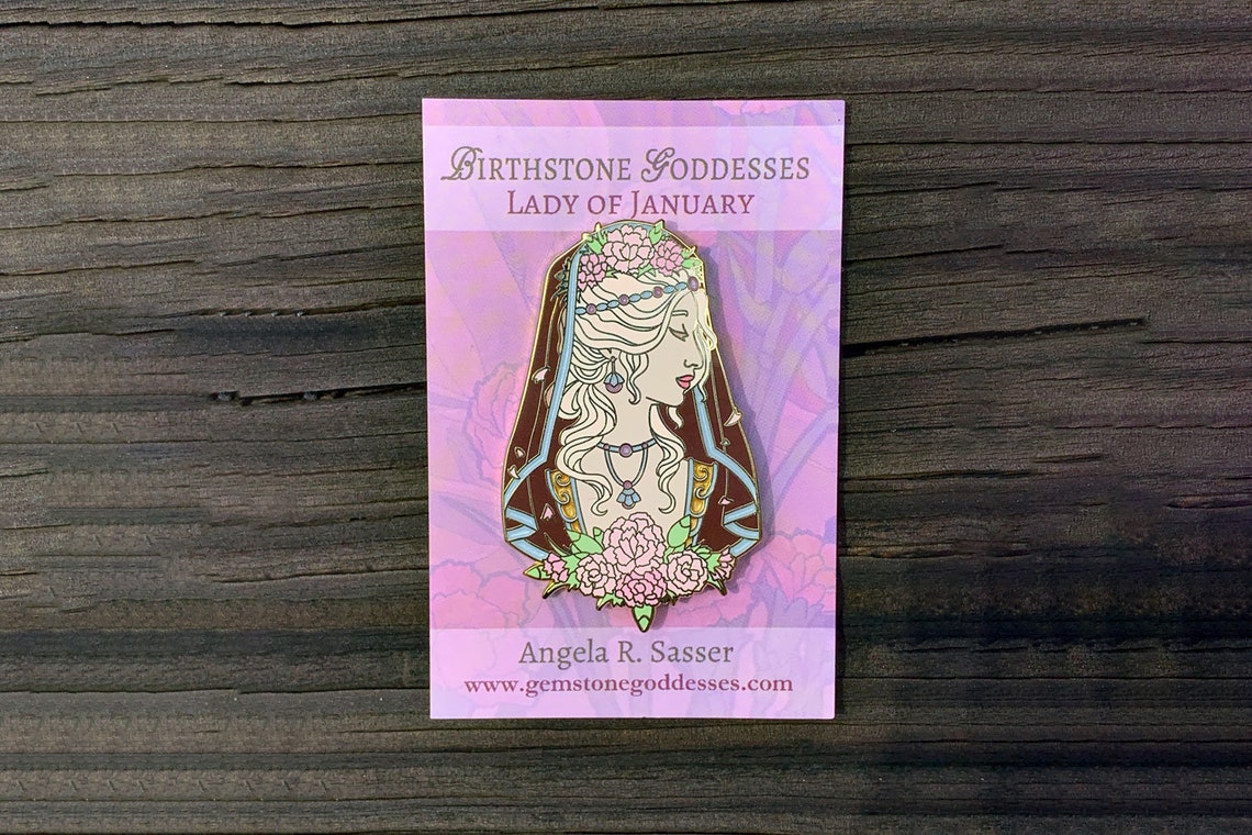 Goddesses of Winter Hard Enamel Pin Set OR Single Pin Art Nouveau ...