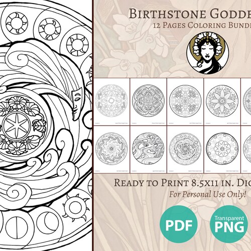 Printable Coloring Book Pack of 12 Pages for Adults - Etsy