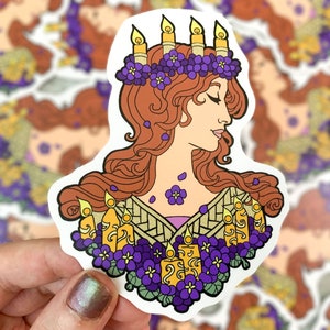 Set or Single Stickers - Goddesses of Winter Removable Vinyl Sticker 4 ...