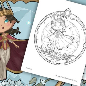 Printable Coloring Book Pack of 12 Pages for Kids & Adults Little Gems ...