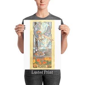 Art Print Lady of October Goddess With Will-o-the-wisps Spirits ...