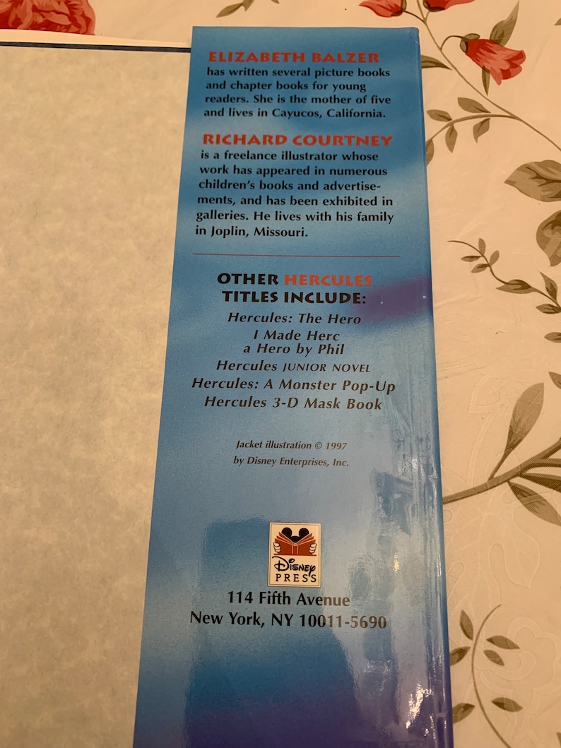 Disney’s Hercules Illustrated Classic Edition 1997 - Etsy