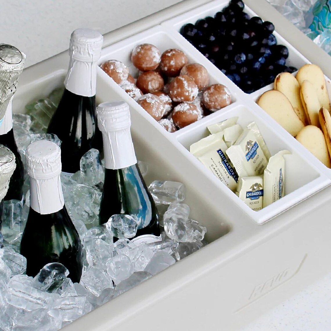 Cooler Bar Display Drinks Catering Party Display Beverages Branding ...
