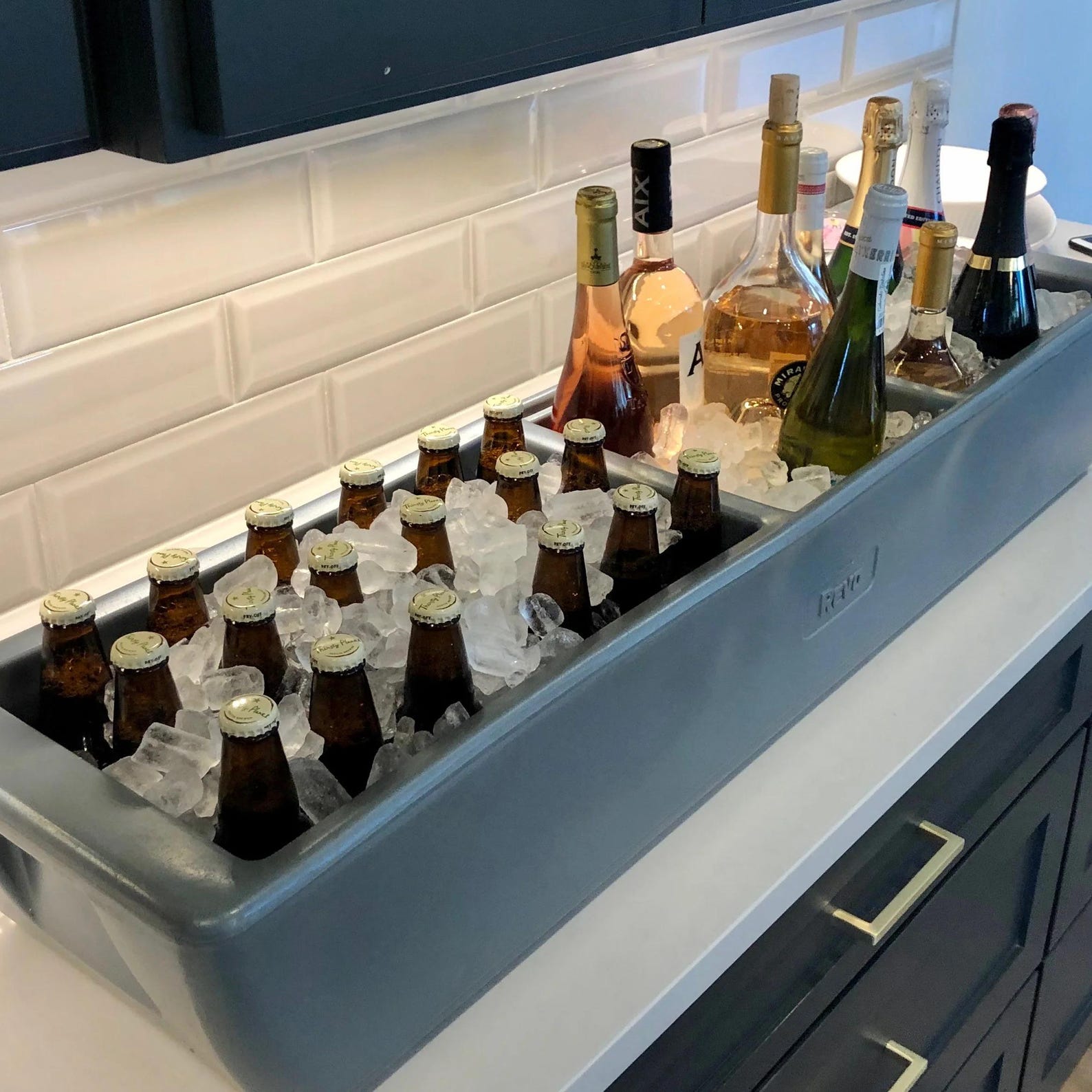 Cooler Bar Display Drinks Catering Party Display Beverages Branding ...