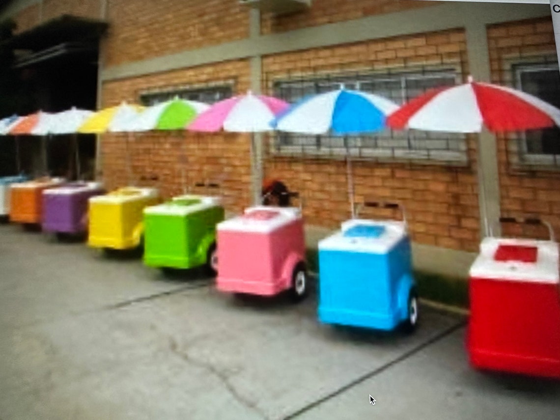 Ice Cream Cart Ice Cream Push Cart Mobile Cart Ice Cream Vendors ...