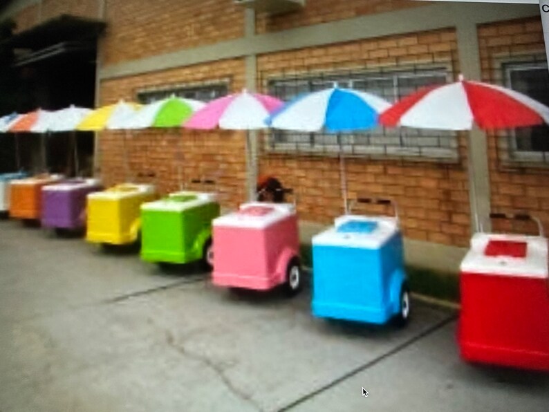 Ice Cream Cart Ice Cream Push Cart Mobile Cart Ice Cream Vendors ...