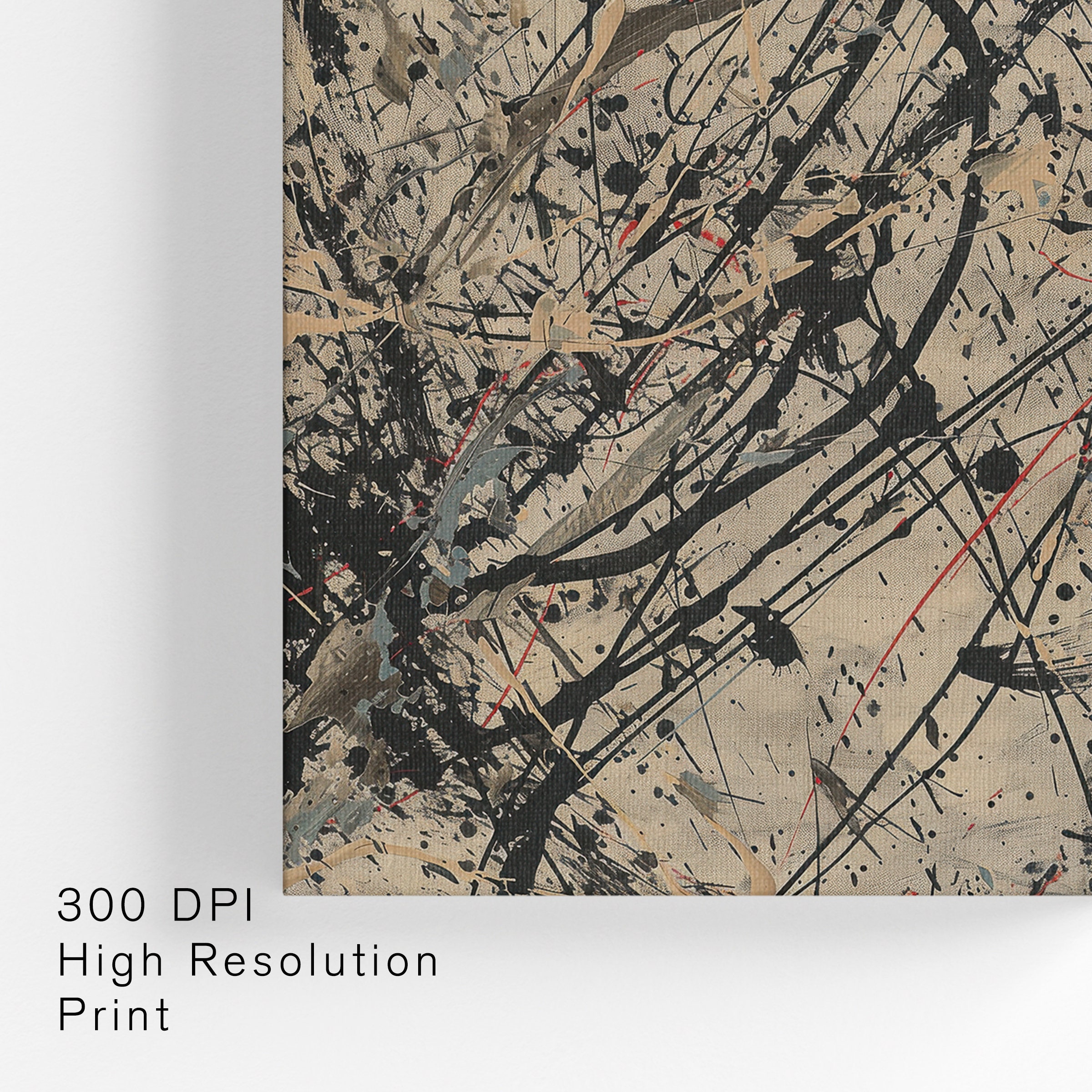 Abstract Expressionist Painting - Modern Wall Decor | Splatter and Drip ...