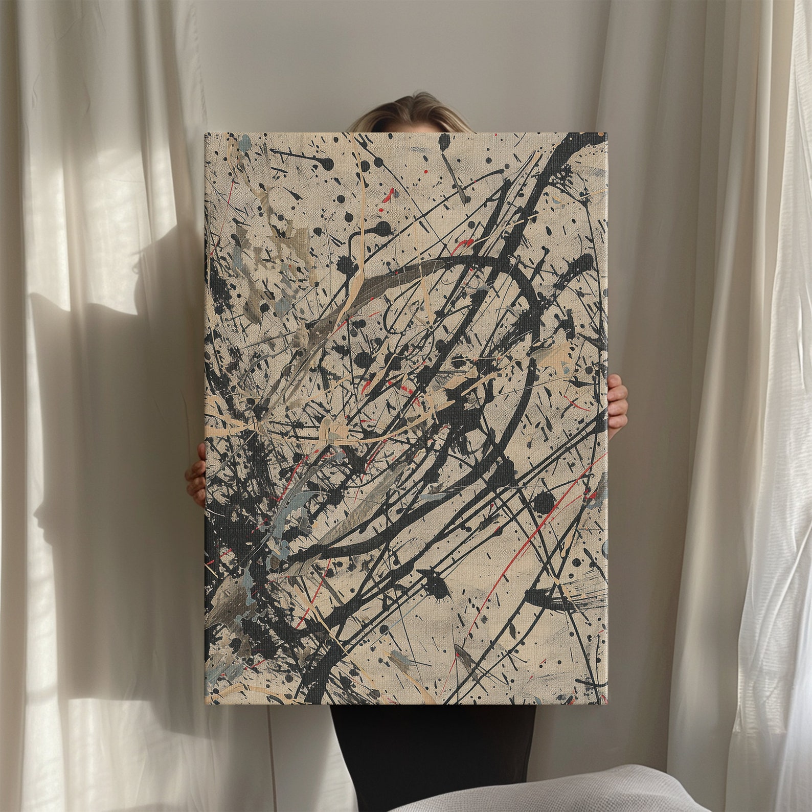 Abstract Expressionist Painting - Modern Wall Decor | Splatter and Drip ...