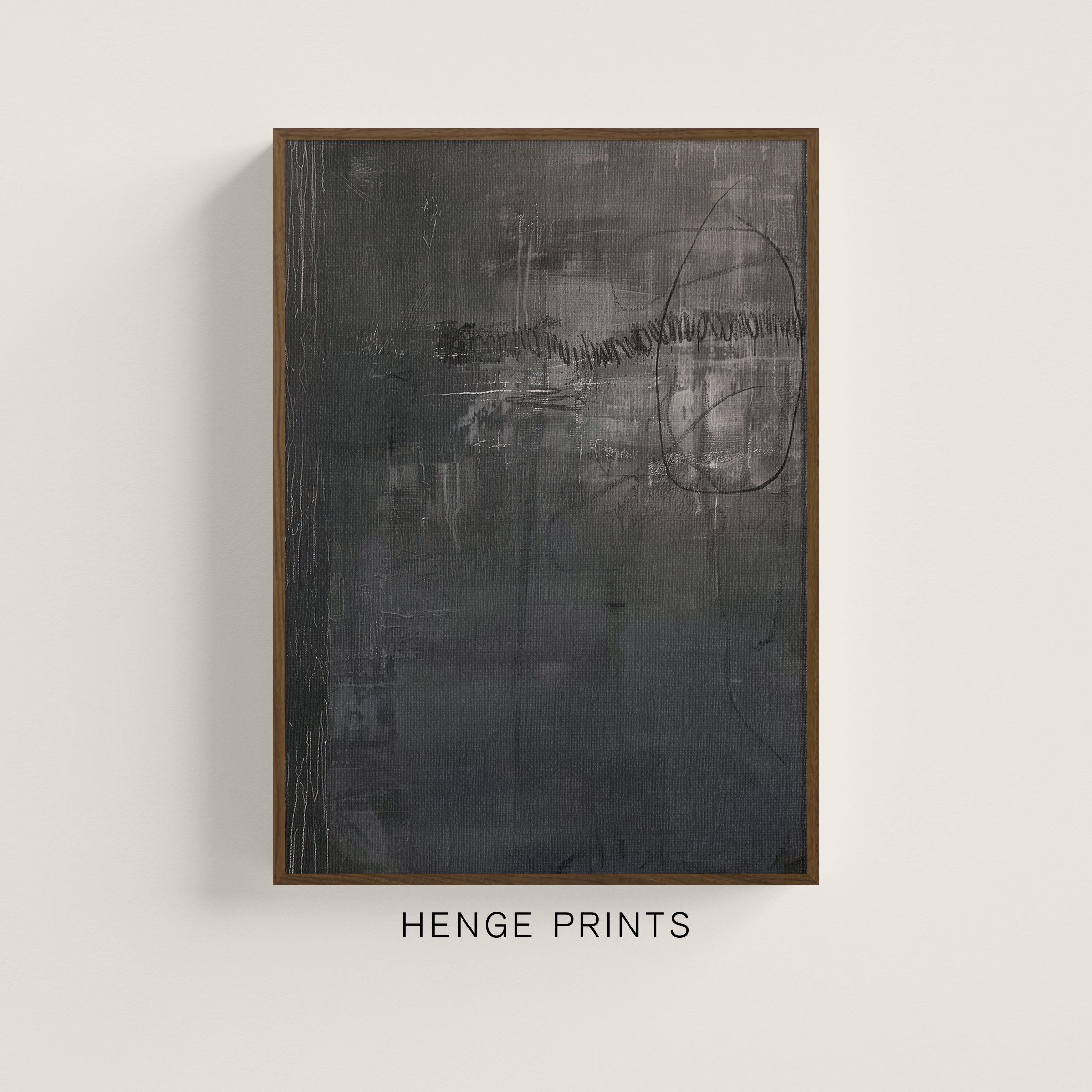 Black Abstract Digital Download | Minimalist Black Industrial Poster ...
