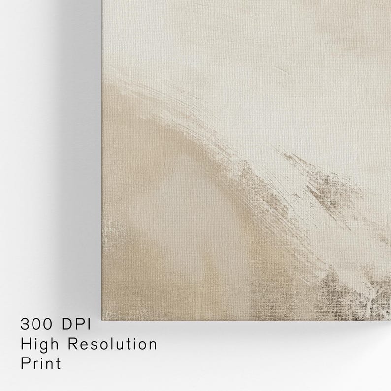 Beige Abstract Painting Japandi Wabi Sabi Wall Art Neutral Tones ...
