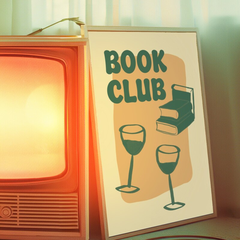 Book Club Poster - Etsy