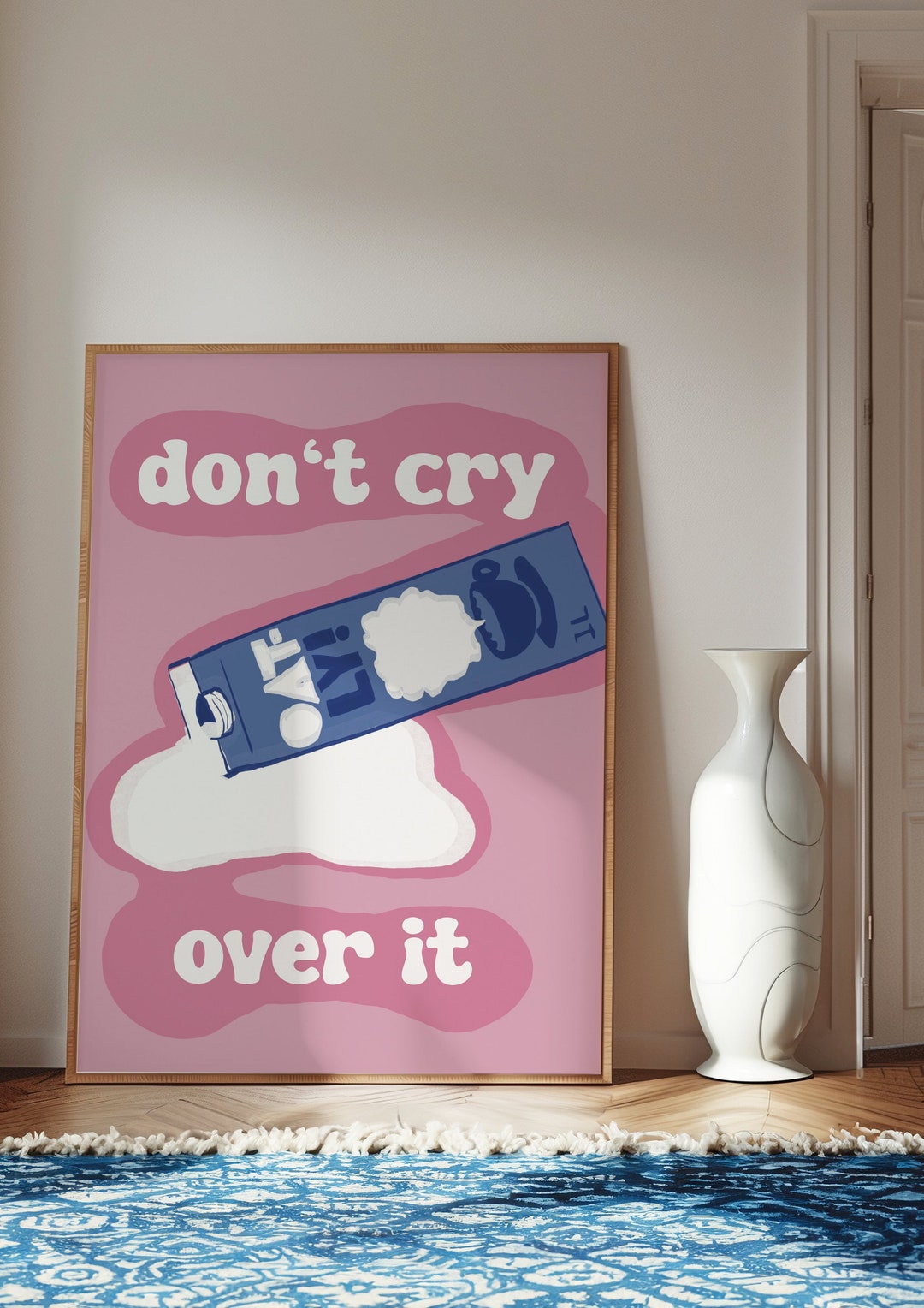Don't Cry Over Spilled Milk - Oatly Print - Mid Century Wall Art, Retro ...