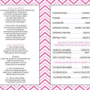 INSTANT DOWNLOAD - Printable Folding Baptism Program - LDS - Fully ...