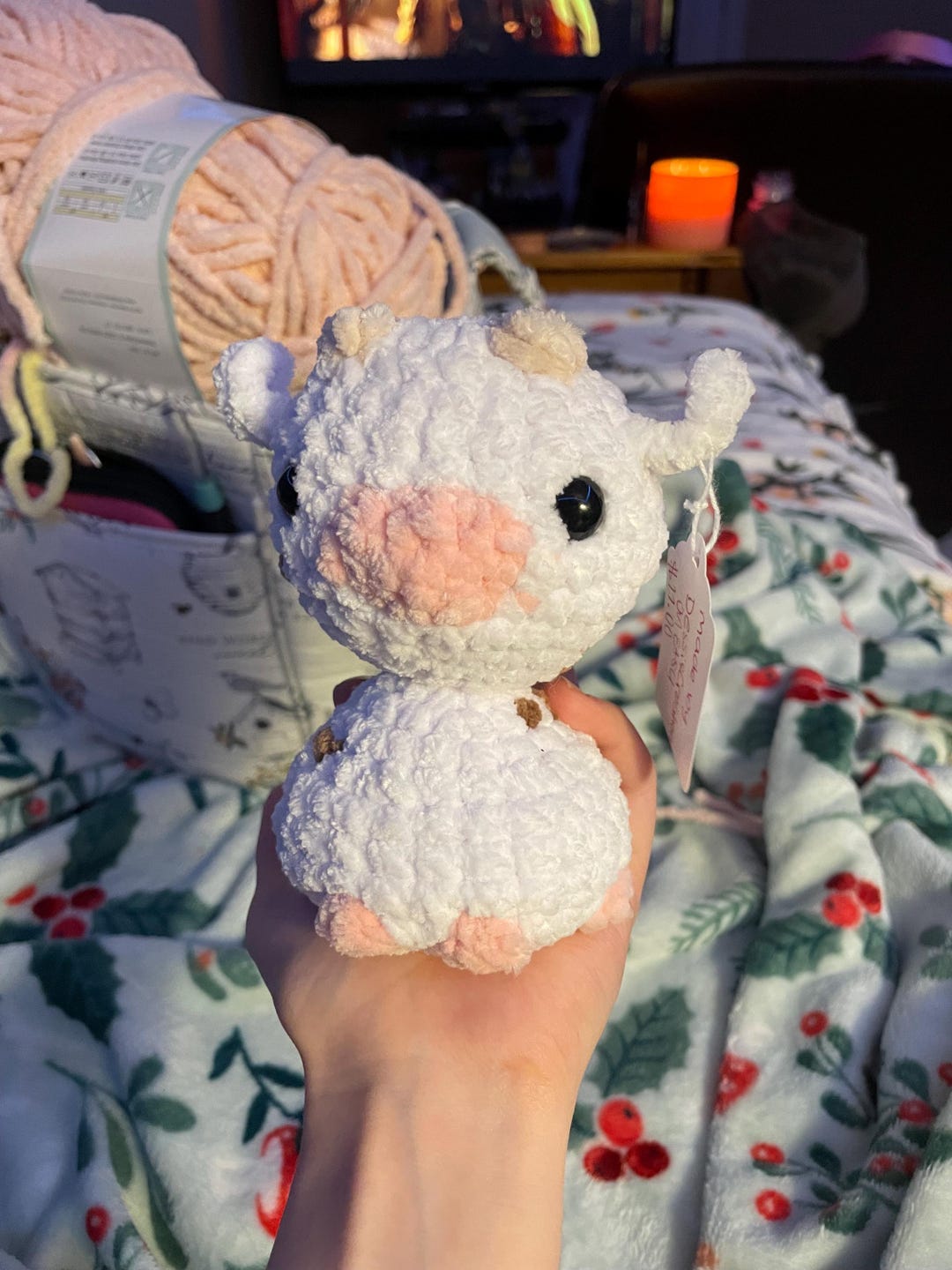 Pop up Crochet Cow Handmade Amigurumi Pop up Cow Plushie - Etsy