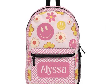 Personalized Backpack Kids RETRO Daisy Girls Boys Kids Nursery Children ...