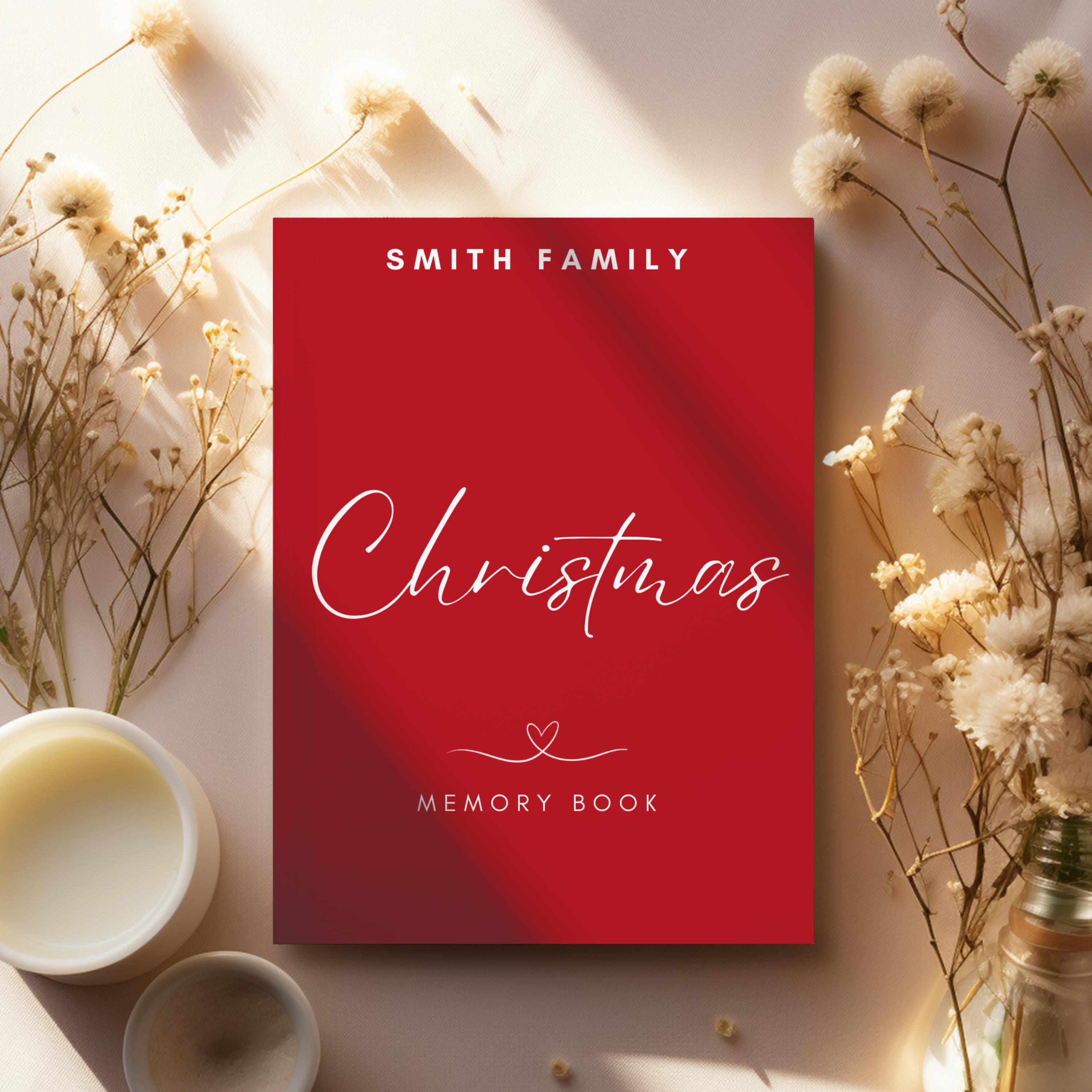 Custom Christmas Memory Book Christmas Journal Personalized Family ...