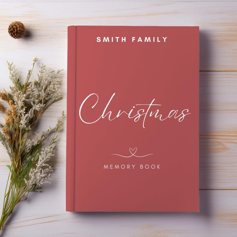 Custom Christmas Memory Book Christmas Journal Personalized Family ...
