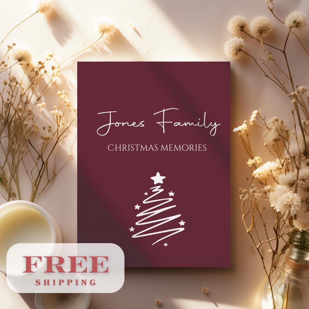 Personalized Christmas Memory Book Christmas Journal Custom Family ...