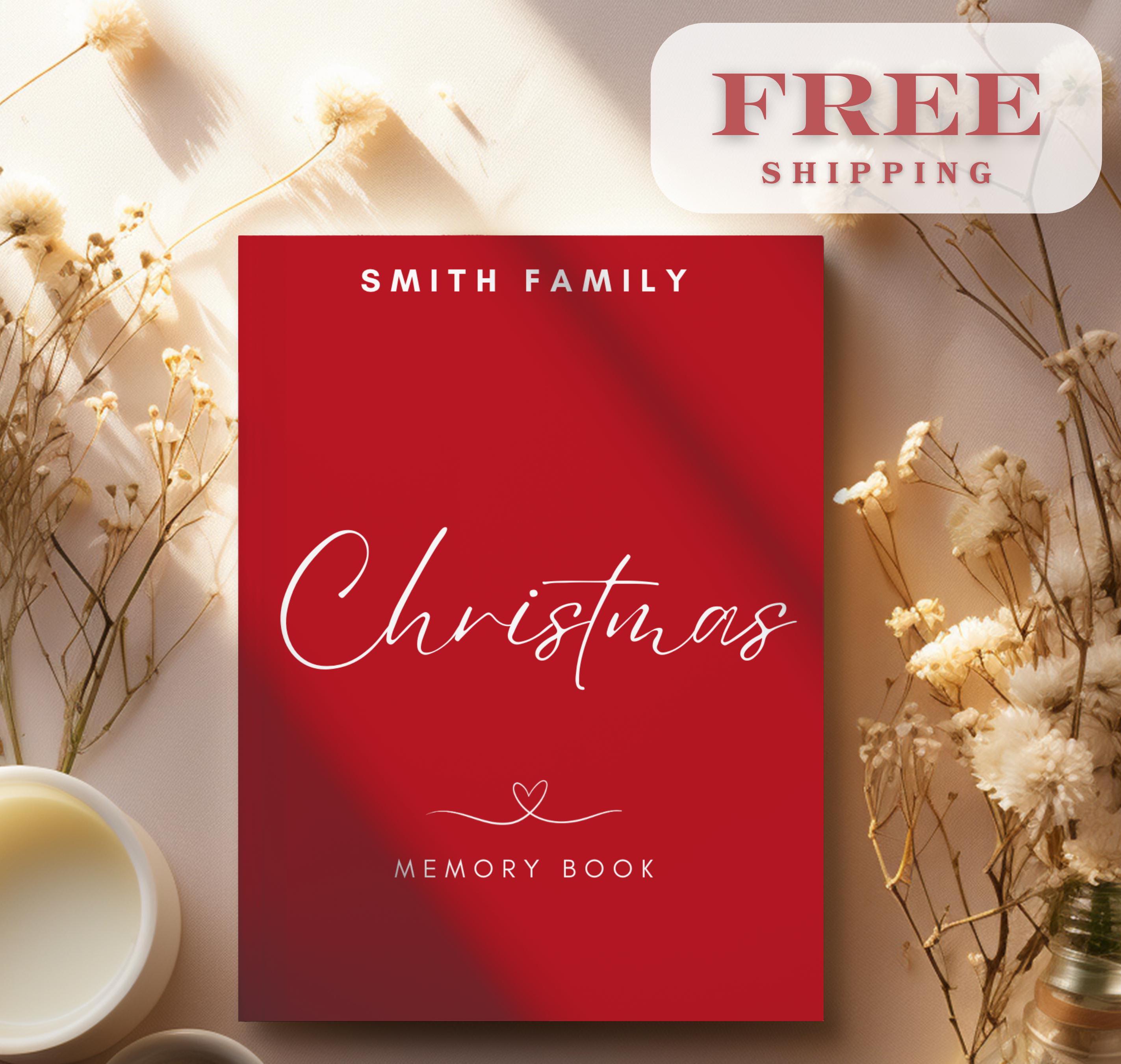 Custom Christmas Memory Book Christmas Journal Personalized Family ...