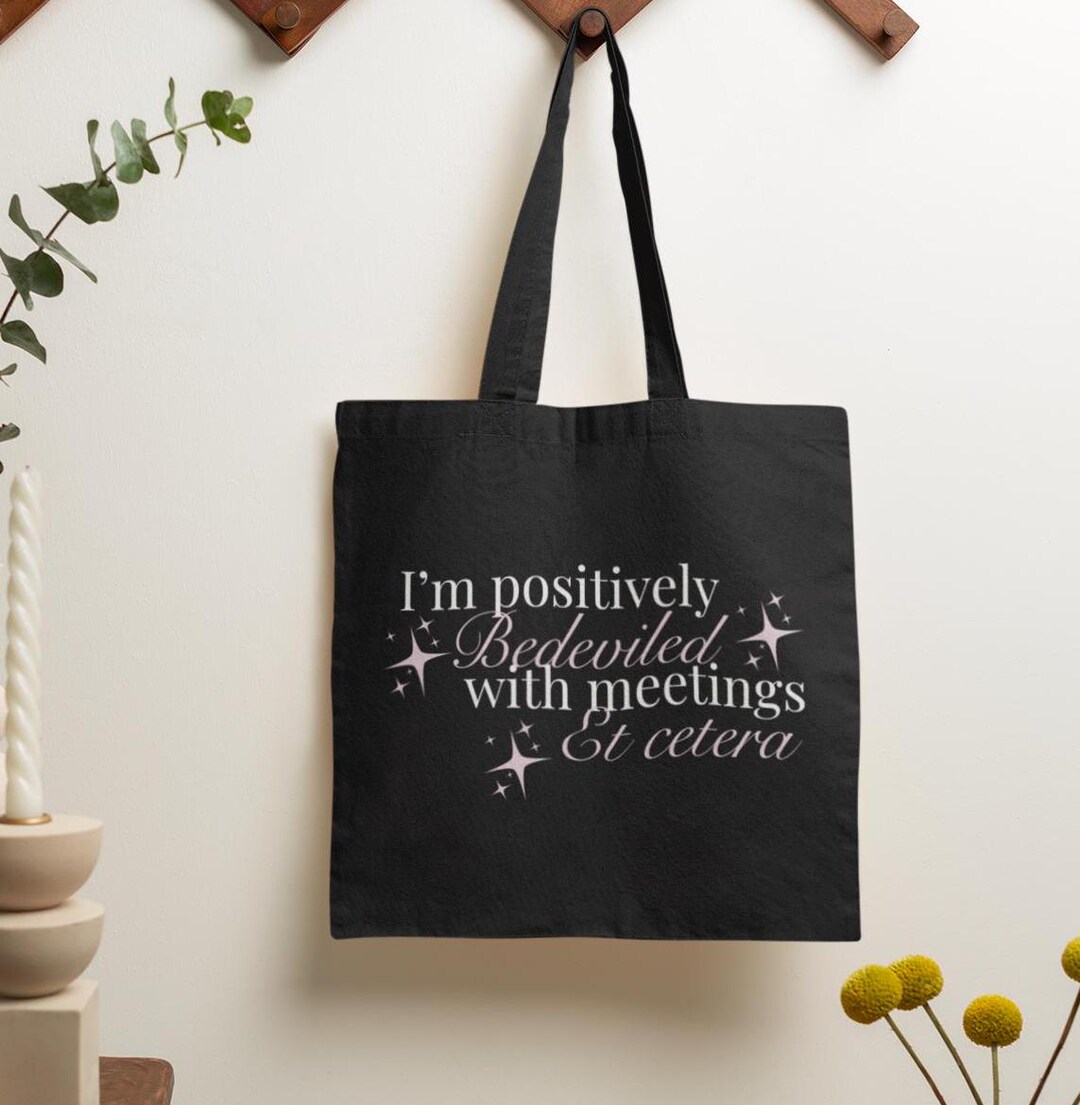 Funny Work Tote Bag Schitts Creek Office Humor Gift for Coworker Secret ...