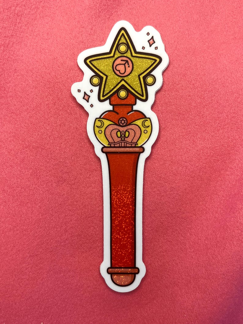 Sailor Moon Wand Stickers - Etsy