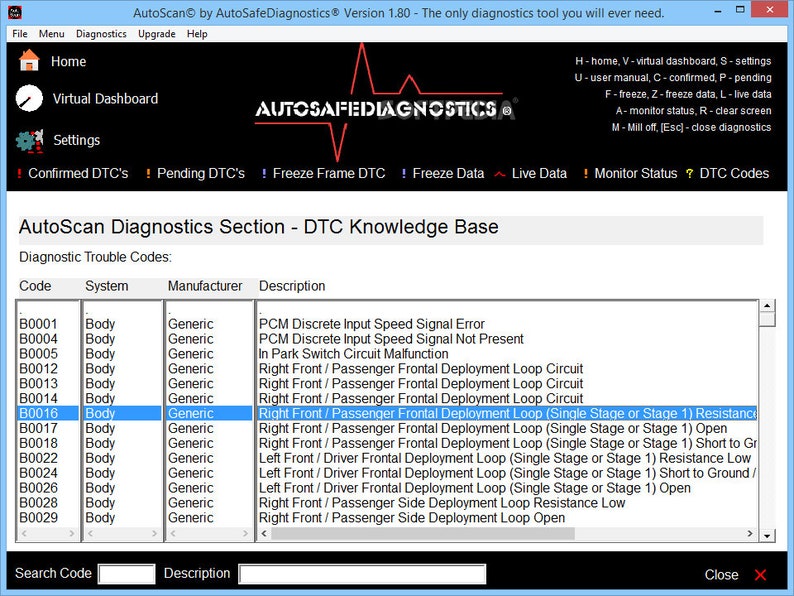Autoscan Enhanced ULTRA OBD2 EOBD Engine Car Diagnostic Software for ...