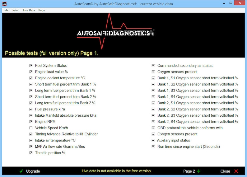 Autoscan Enhanced PLUS OBD2 EOBD Engine Car Diagnostic Software for All Vehicles Elm327 - Etsy