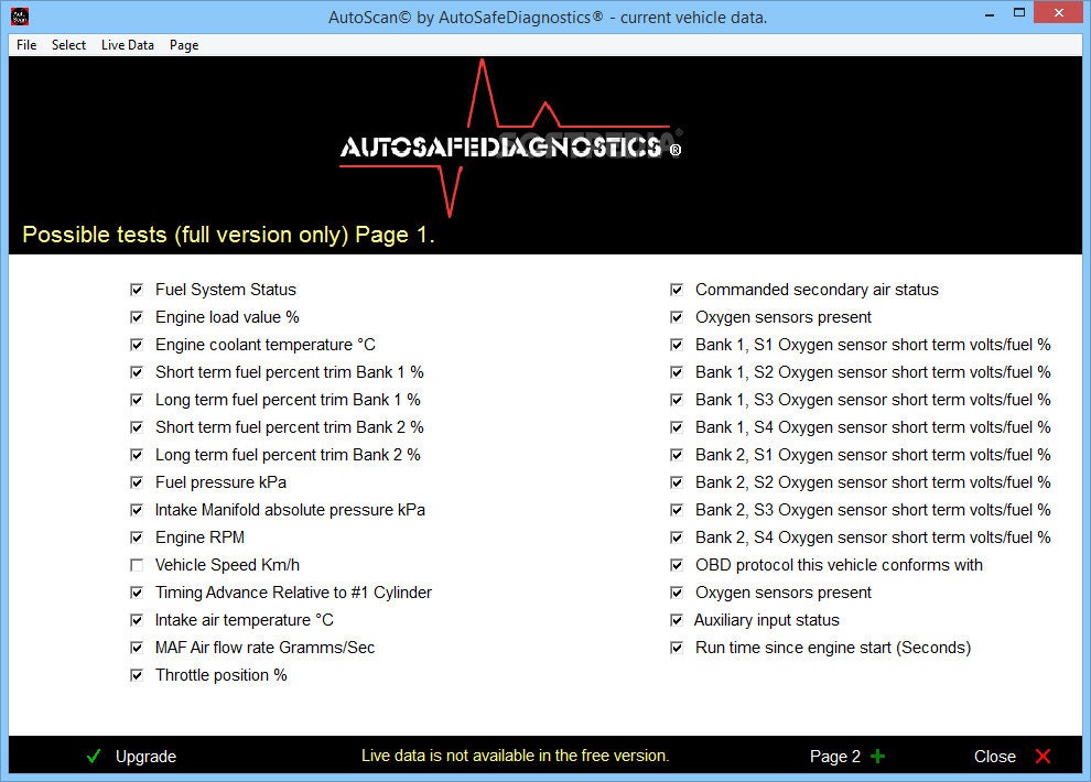 Autoscan Standard OBD2 EOBD Engine Car Diagnostic Software for All ...
