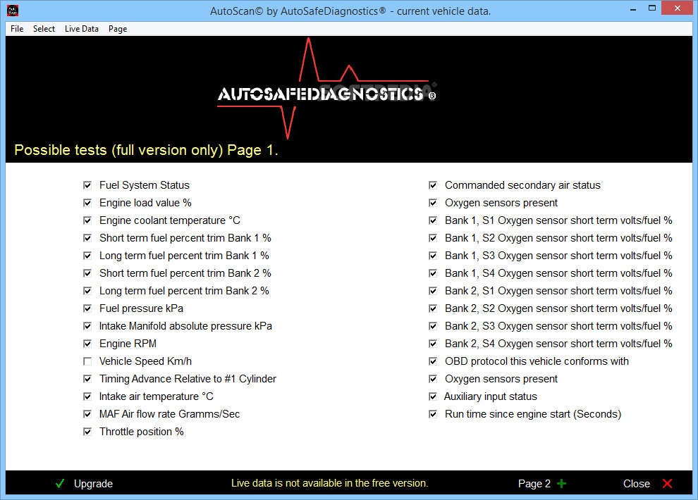 Autoscan Enhanced OBD2 EOBD Engine Car Diagnostic Software for All ...