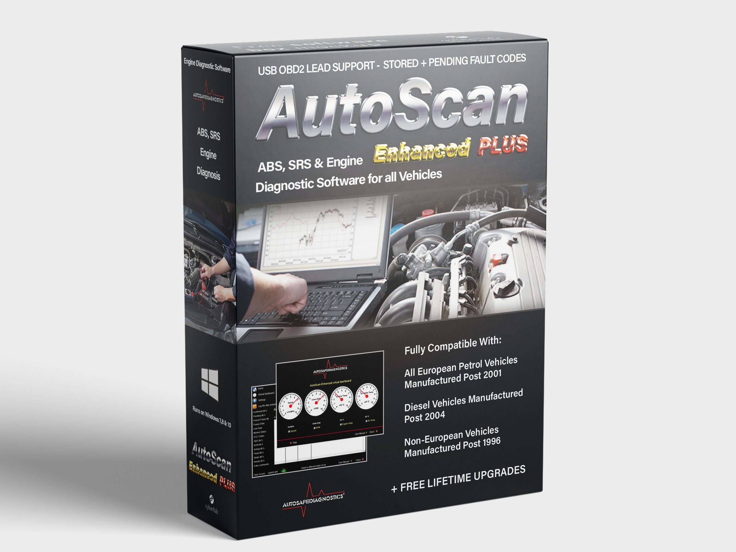 Autoscan Enhanced PLUS OBD2 EOBD Engine Car Diagnostic Software for All Vehicles Elm327 - Etsy